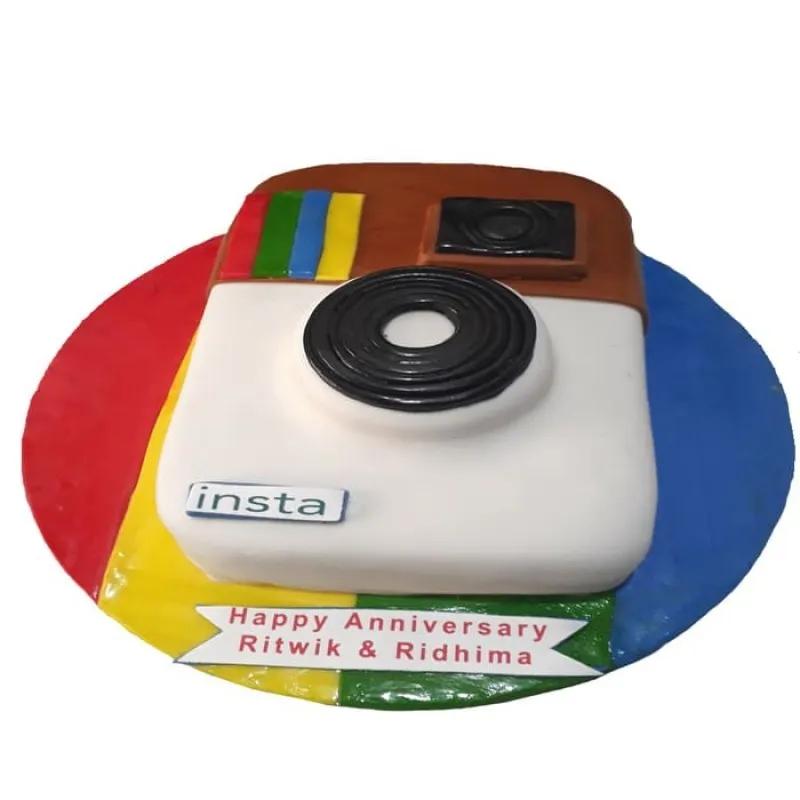 Order Instagram Themed Fondant Cake Online — Delivery In East Delhi And ...