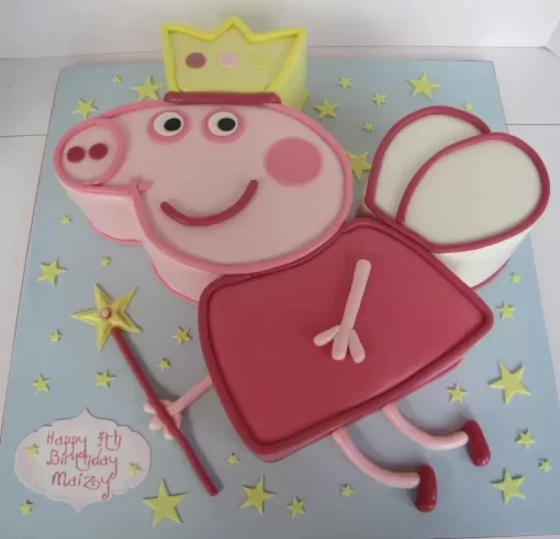 Order Peppa Pig Fairy Princess Birthday Cake Online — Delivery In East ...