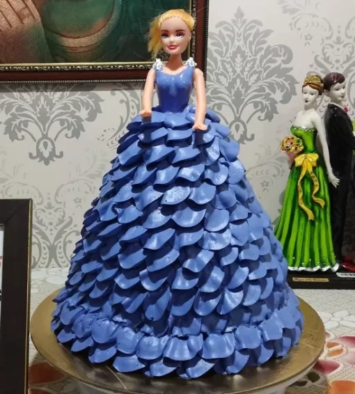 Order Purple Barbie Doll Cake Online — Delivery In East Delhi And Noida ...