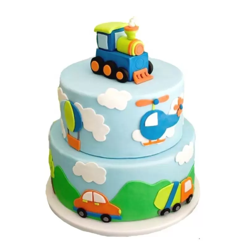 Order Transportation Themed Birthday Cake Online — Delivery In East ...